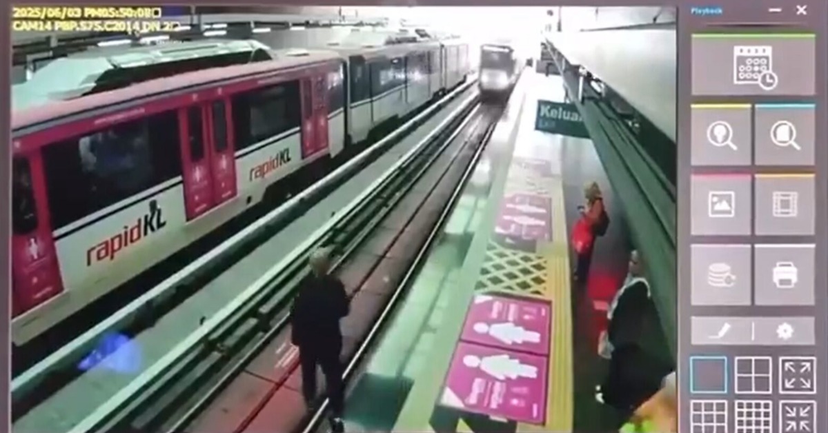 來不及逃！台男大馬遭列車輾斃慘死 關鍵37秒畫面曝｜東森新聞